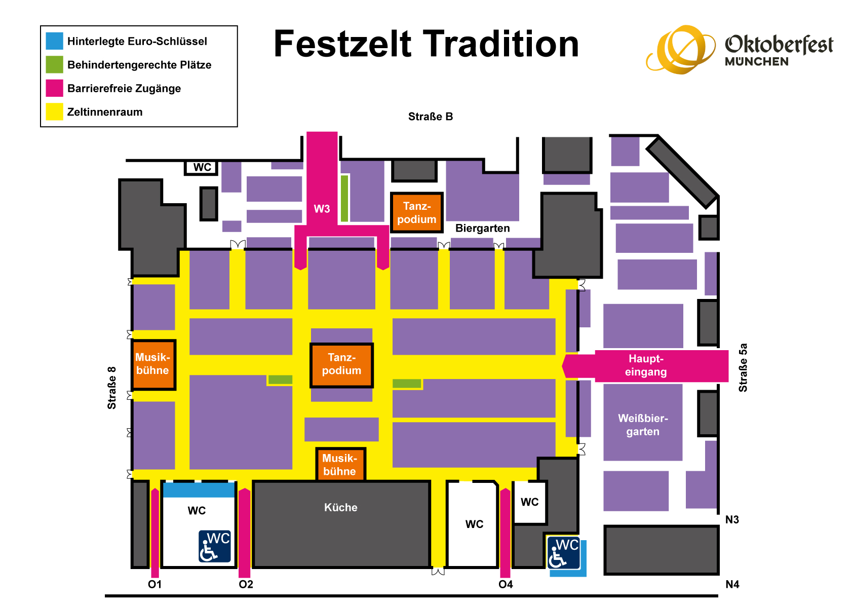 Barrierefreie Zugänge zu den kleinen Zelten im Überblick - Oktoberfest.de