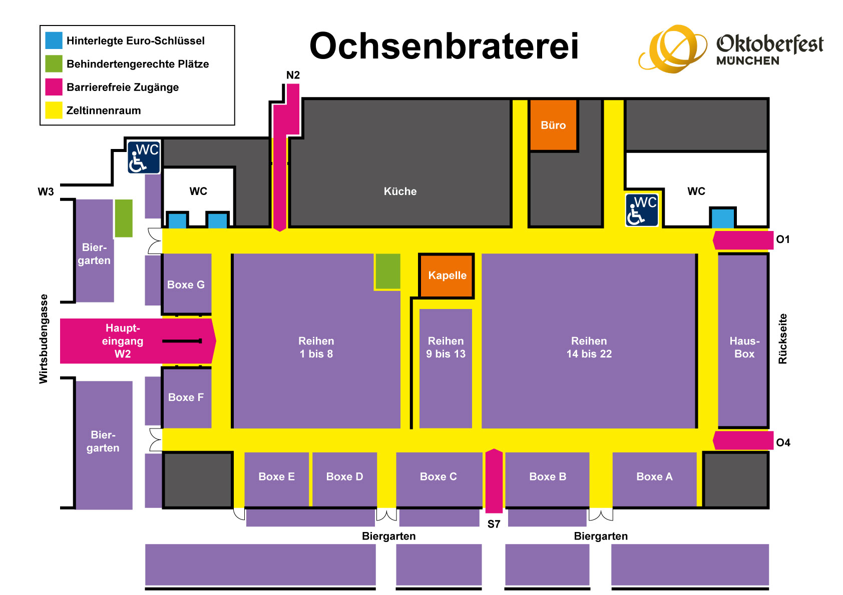 Barrierefreie Zugänge zu den großen Zelten im Überblick - Oktoberfest.de